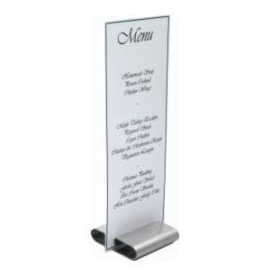 Stainless Steel Menu Stand 8 x 8cm