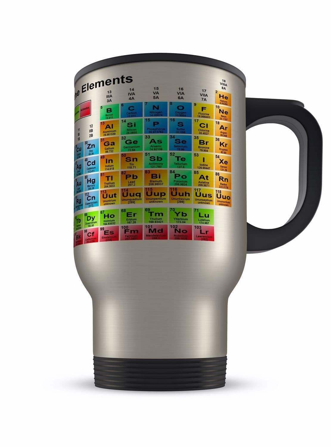 14oz Periodic Table of the Elements Novelty Gift Aluminium Travel Mug