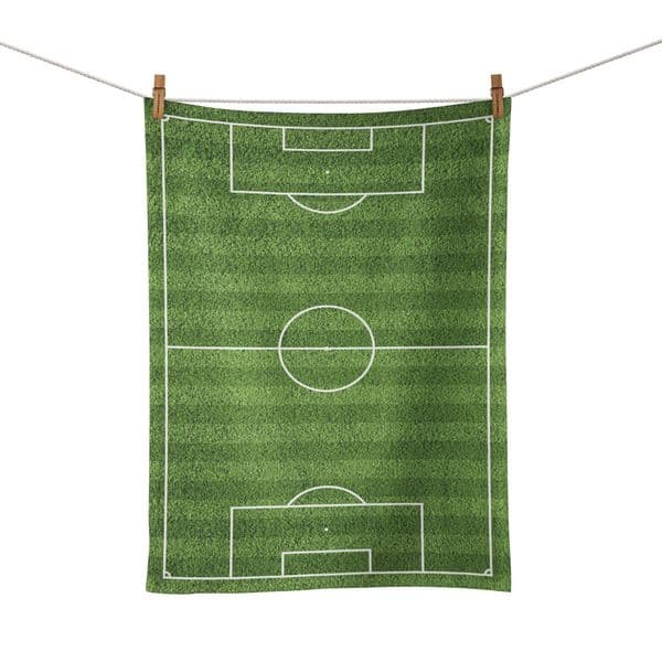 Football Pitch Tea Towel