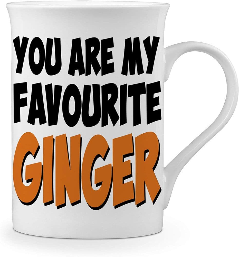 You re My Favourite Ginger Funny Novelty Gift Fine Bone China Mug