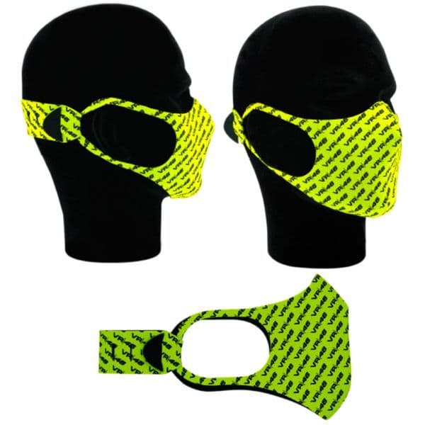 VR46 ROSSI COMMUNITY FACE MASK YELLOW
