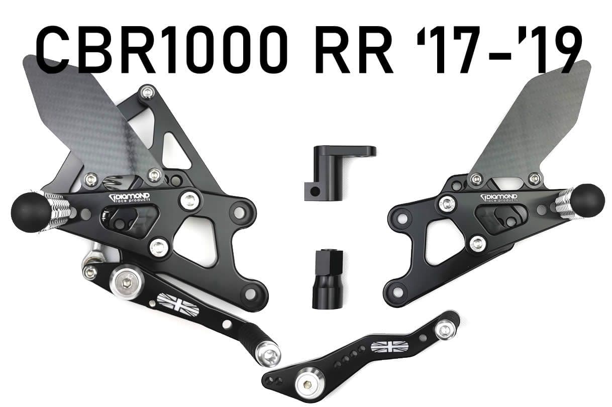 Honda Fireblade Rearsets from Diamond Race Products - Now with Carbon ...
