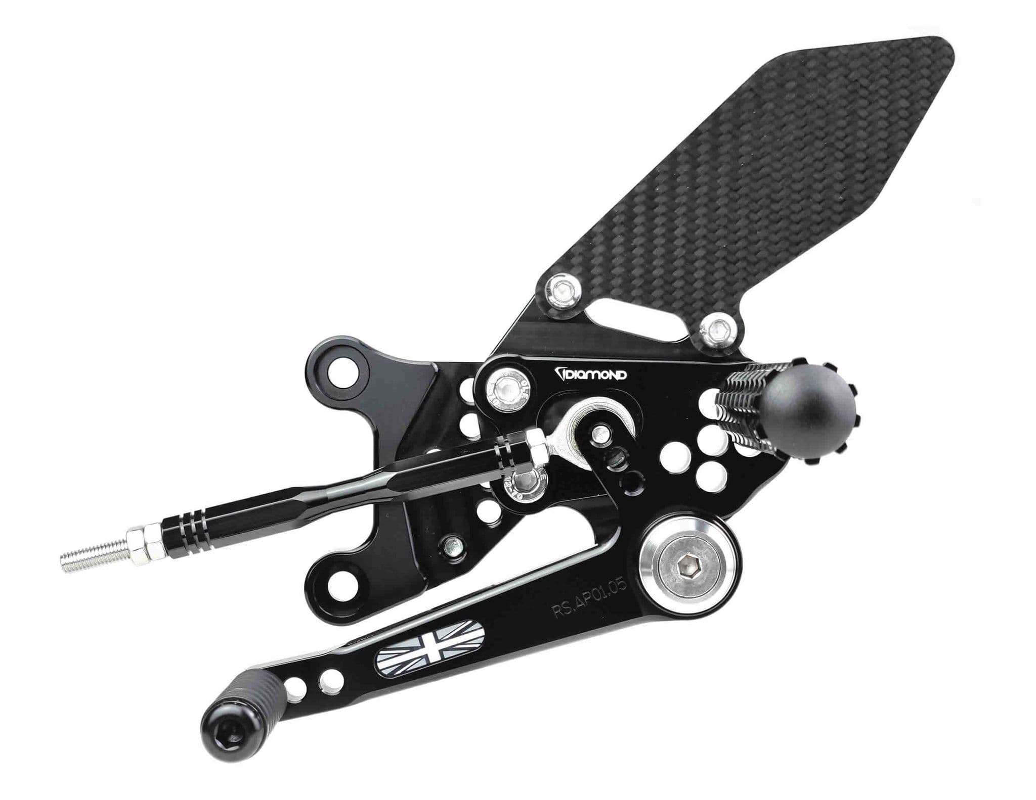Aprilia RSV4 '09 Rearsets from Diamond Race Products - Now with Carbon ...