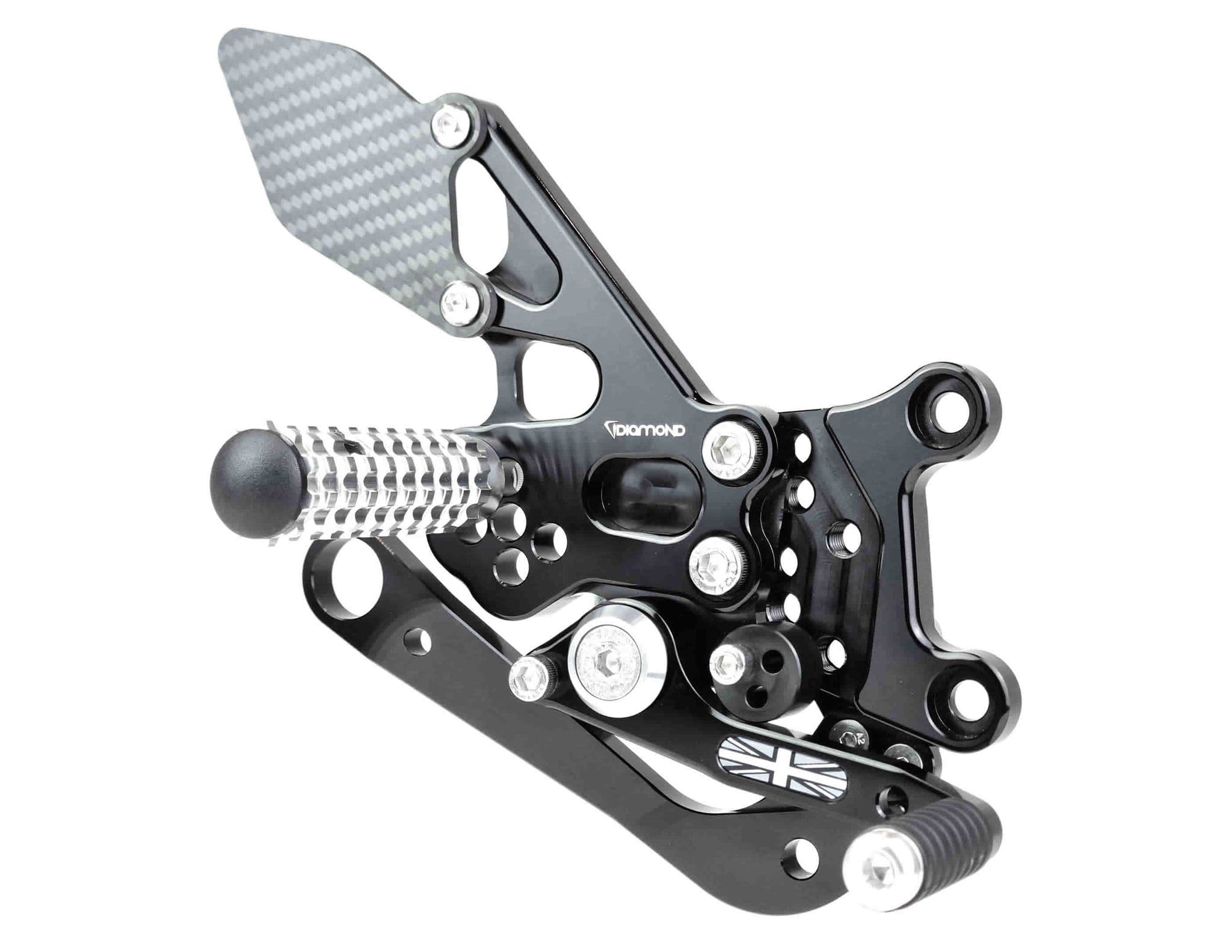 Aprilia RSV4 '09 Rearsets from Diamond Race Products - Now with Carbon ...