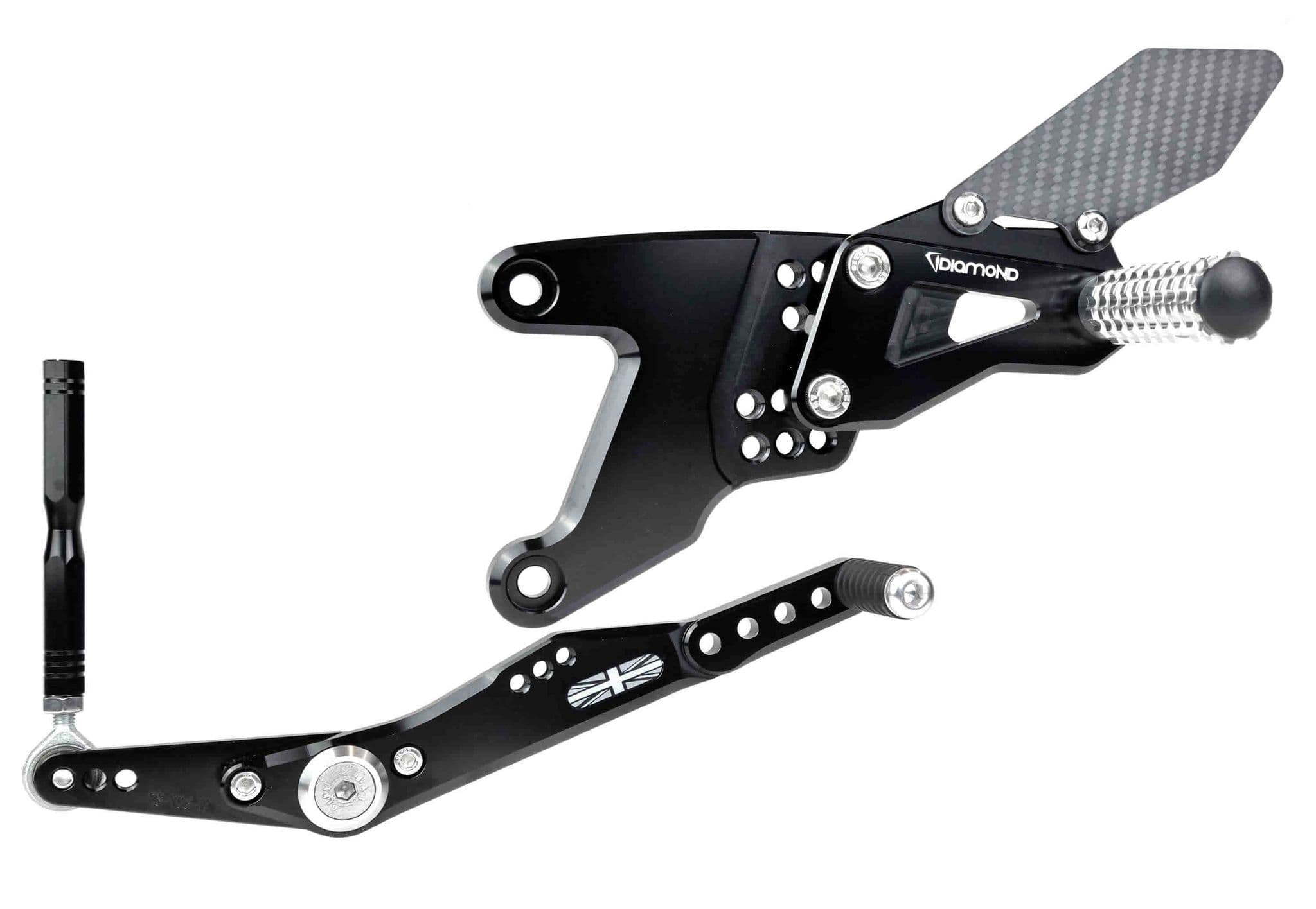 Yamaha R1 Rearsets from Diamond Race Products - Now with Carbon Fibre!