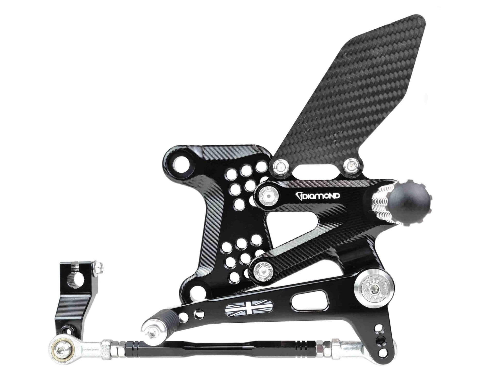 Kawasaki ZX6R/636 Rearsets from Diamond Race Products - Now with Carbon ...
