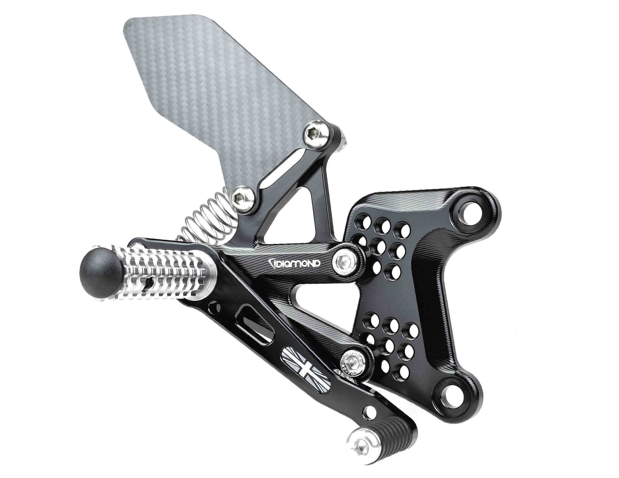 Kawasaki ZX6R/636 Rearsets from Diamond Race Products - Now with Carbon ...