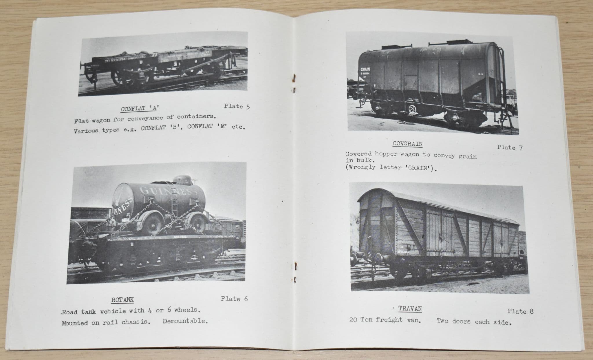 British Railways Western Region Recognition of Wagon Types