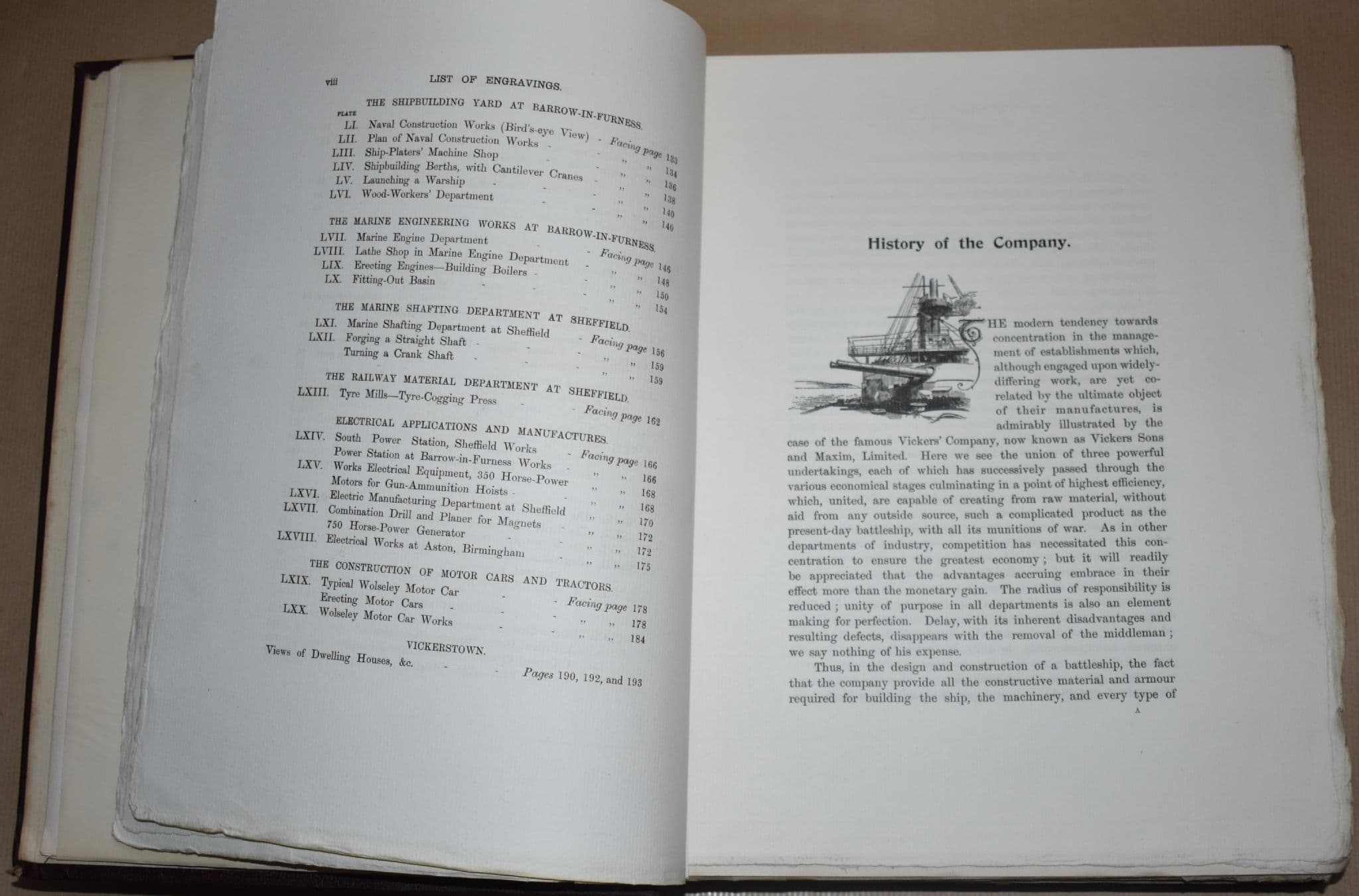 Vickers Sons and Maxim Limited Their Works and Manufactures by Alex ...