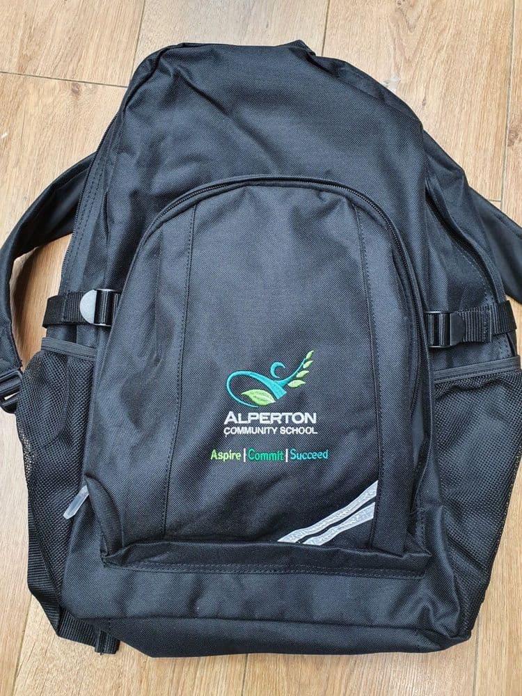 ALPERTON SCHOOL BACK PACK- YEAR COLOUR