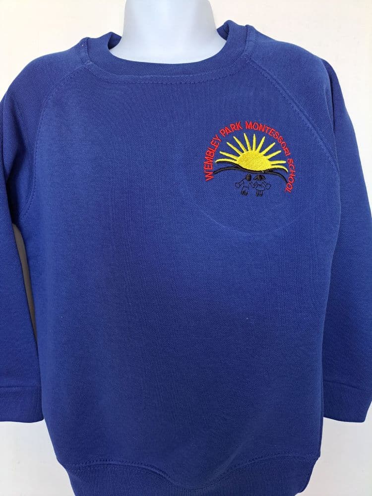 SWEAT SHIRT- ROYAL BLUE- Wembley Park Montessri School
