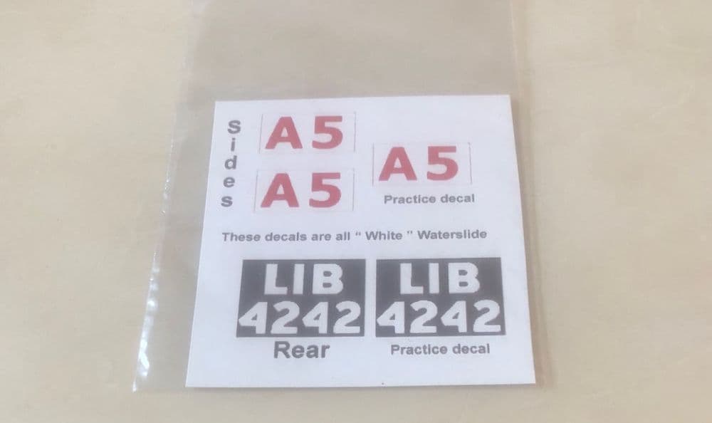 01 LARGE Tri-ang ROUTEMASTER Steel " Bus A5 Sides & Rear Numberplate ...