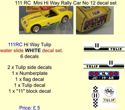 Tri-ang Hi Way Decals