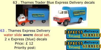 Tri-ang Thames Trader Decals