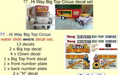 Tri-ang Hi Way Decals