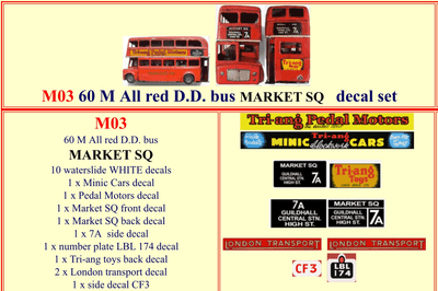 Tri-ang MINIC Decals