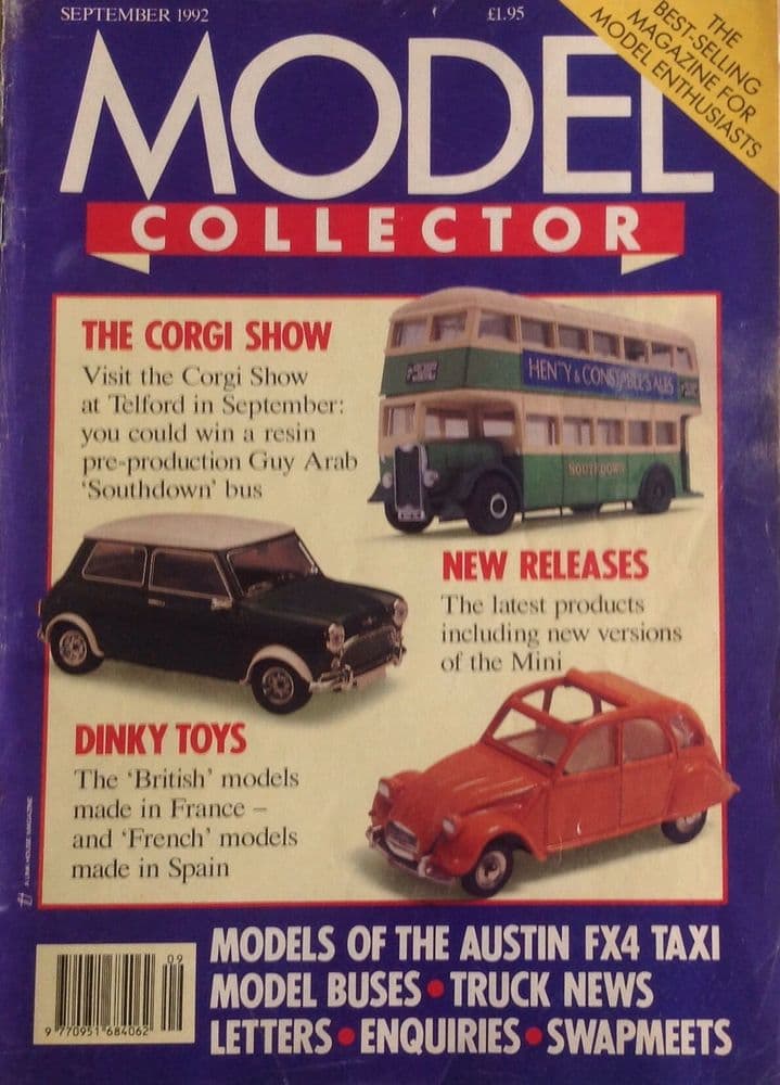 ORIGINAL MODEL COLLECTOR MAGAZINE September 1992