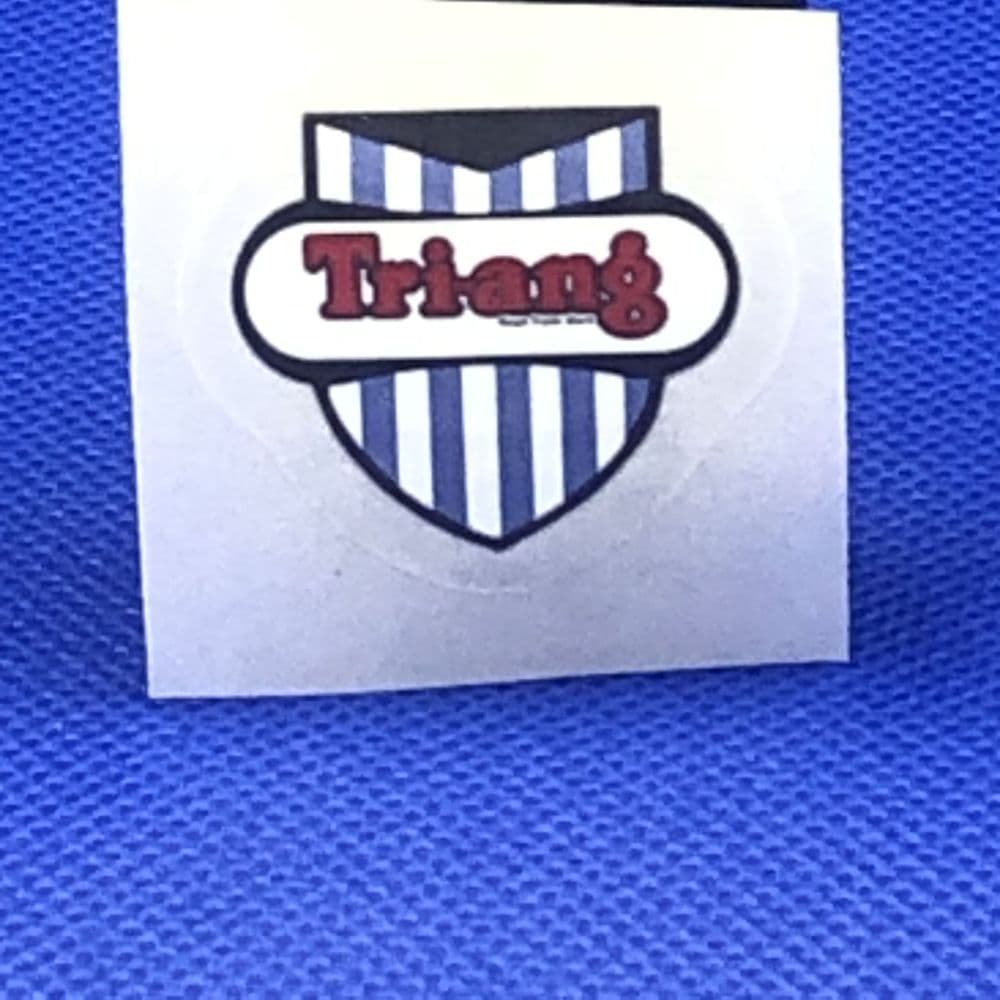 Set of 2 Tri-ang Junior DOOR decals " Peel & Stick " clear with White ...