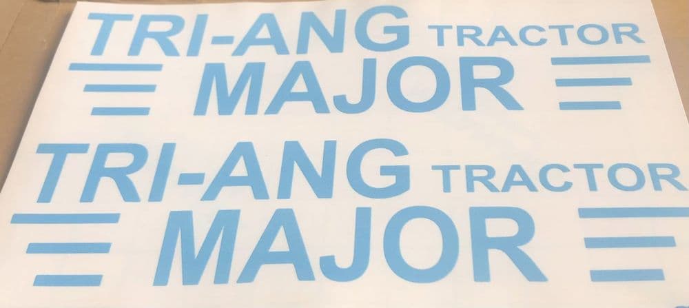 TM32BPB Tri-ang Triang Major in " Pale Blue " Pedal Tractor Peel and ...