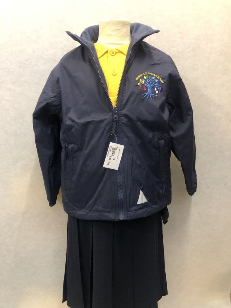Navy Waterproof Jacket Western