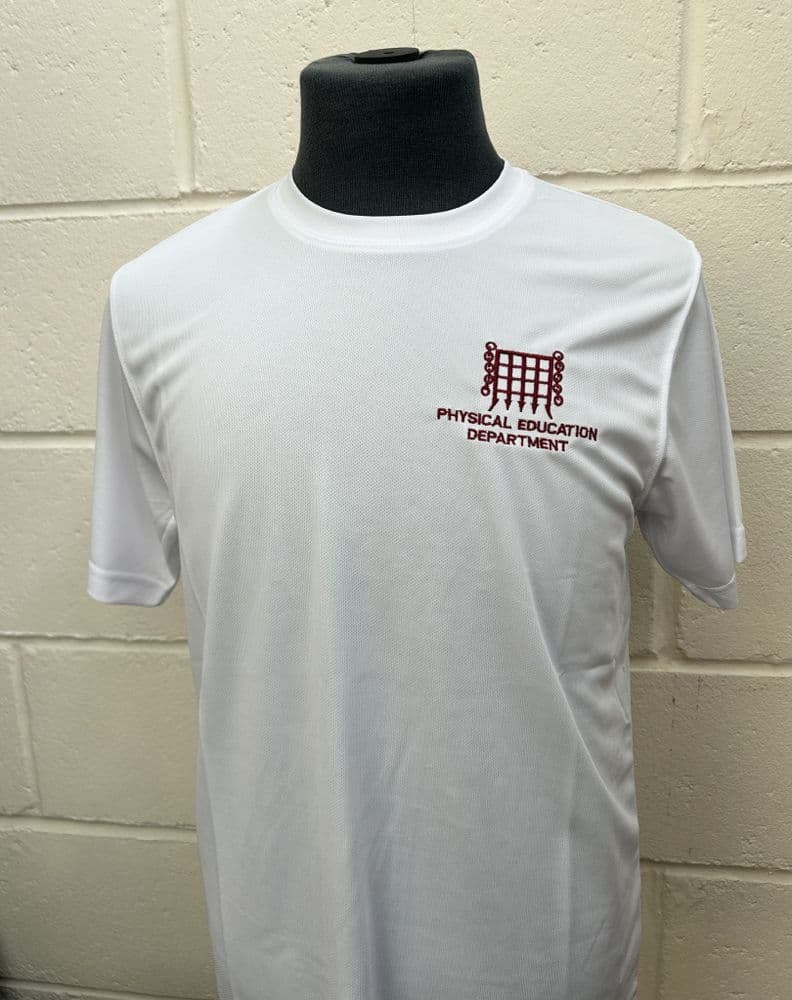 Unisex Sports PE Shirt with Romsey School Logo