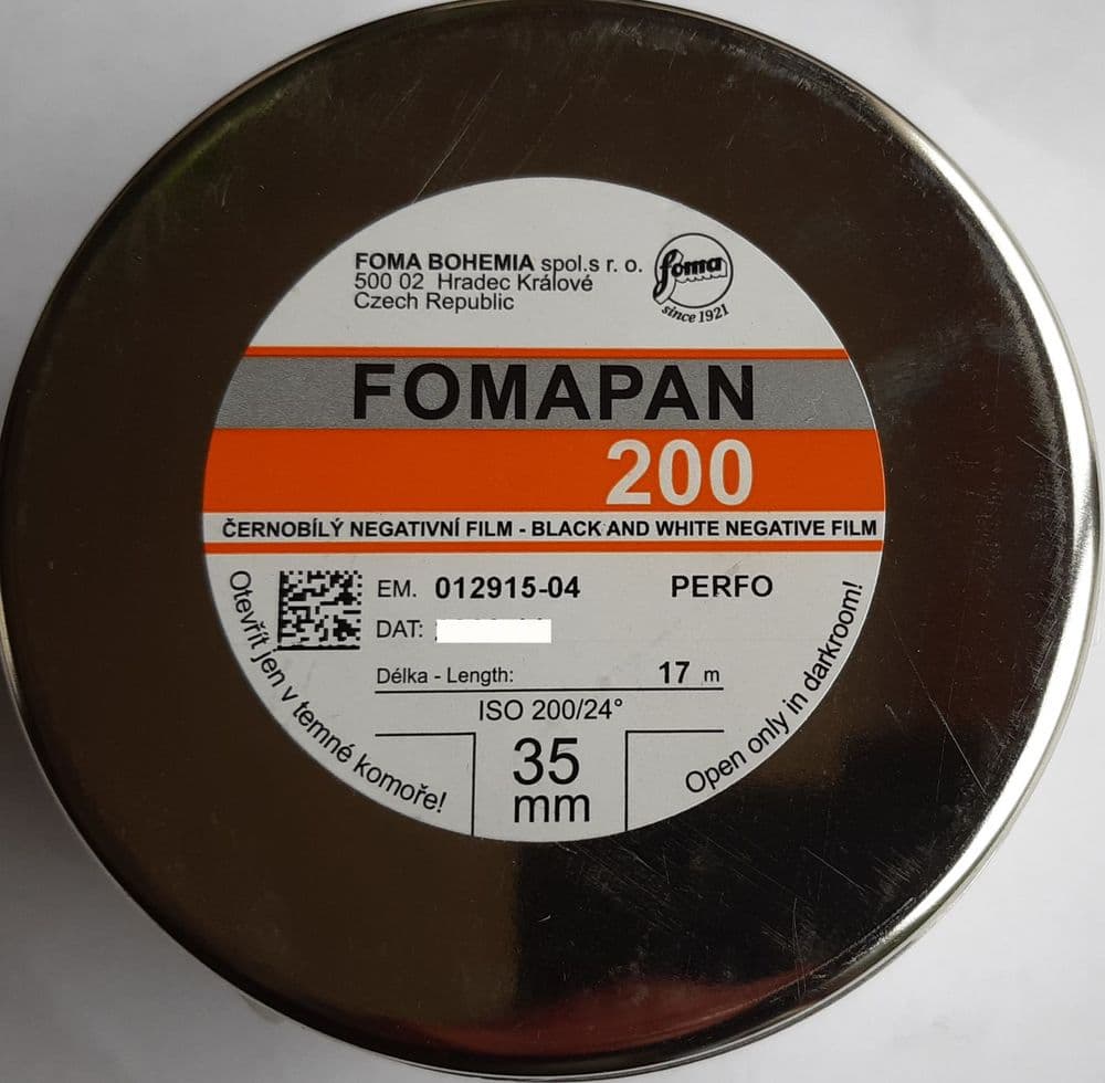 Fomapan Creative 200 17m Bulk Lenght Black & White Camera Film
