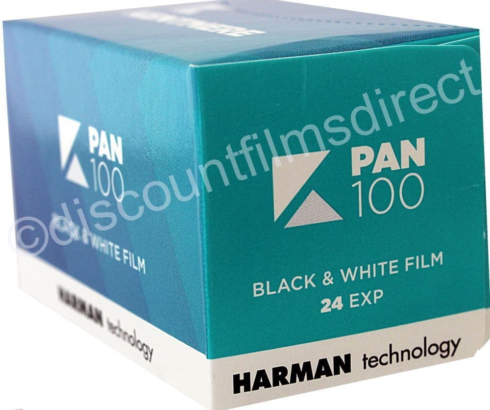 Kentmere Pan by Ilford 100 35mm 24 exposure Black and White Camera Film