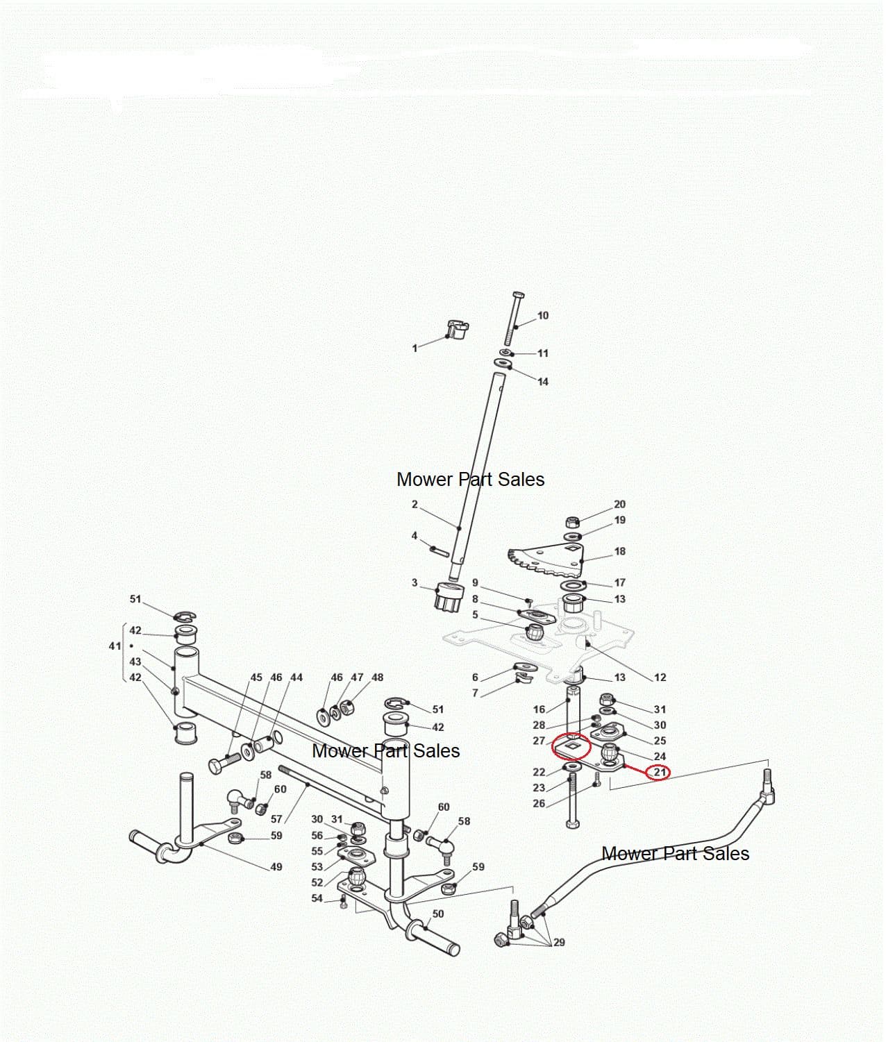 325318205/0 Genuine Steering Control Lever Castel Garden Mountfield ...