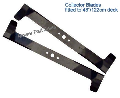 Blades Set 48" High Lift Castel Garden TC122 TCP122 XX220HD Stiga Solo ...