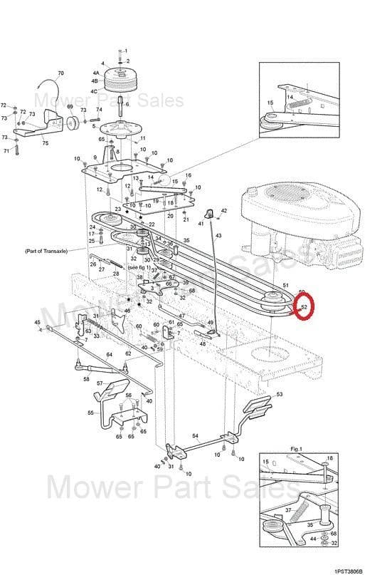 Genuine Hayter Heritage ST38 ST42 150A Transmission Drive Mower Belt ...