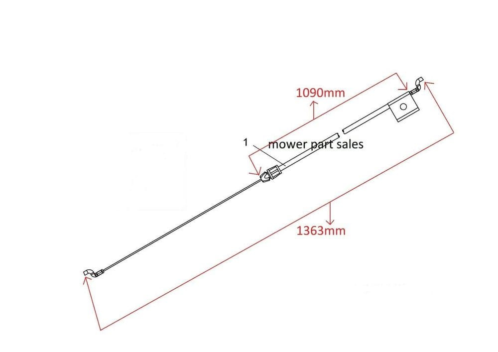 Genuine Rover Brake Cable Pro Cut 50 Prof Supercut Power Start 746-05005