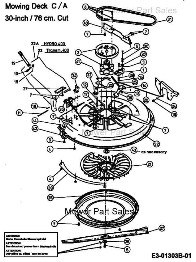 MTD Lawnflight 603 604 J130 & Bolens Yardman Cutter Belt Fits 30 Inch ...