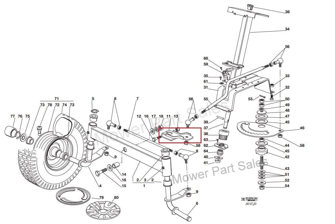 Steering Control Lever Arm Honda 80208-Y09-003 CG25318142H0