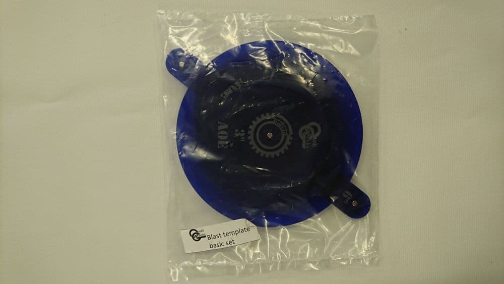Blast Template - basic set - Transparent blue