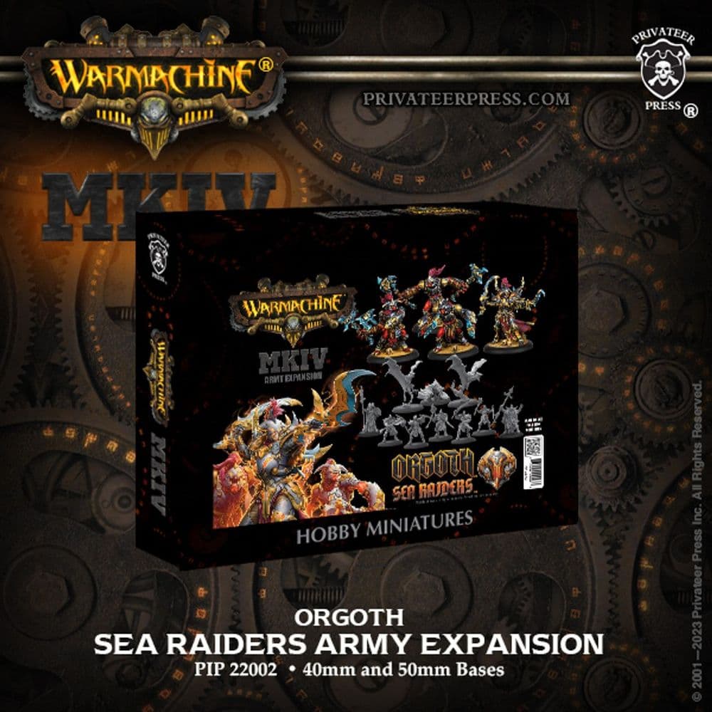Orgoth Sea Raiders Army ExpansionWARMACHINE MKIV 3D Resin