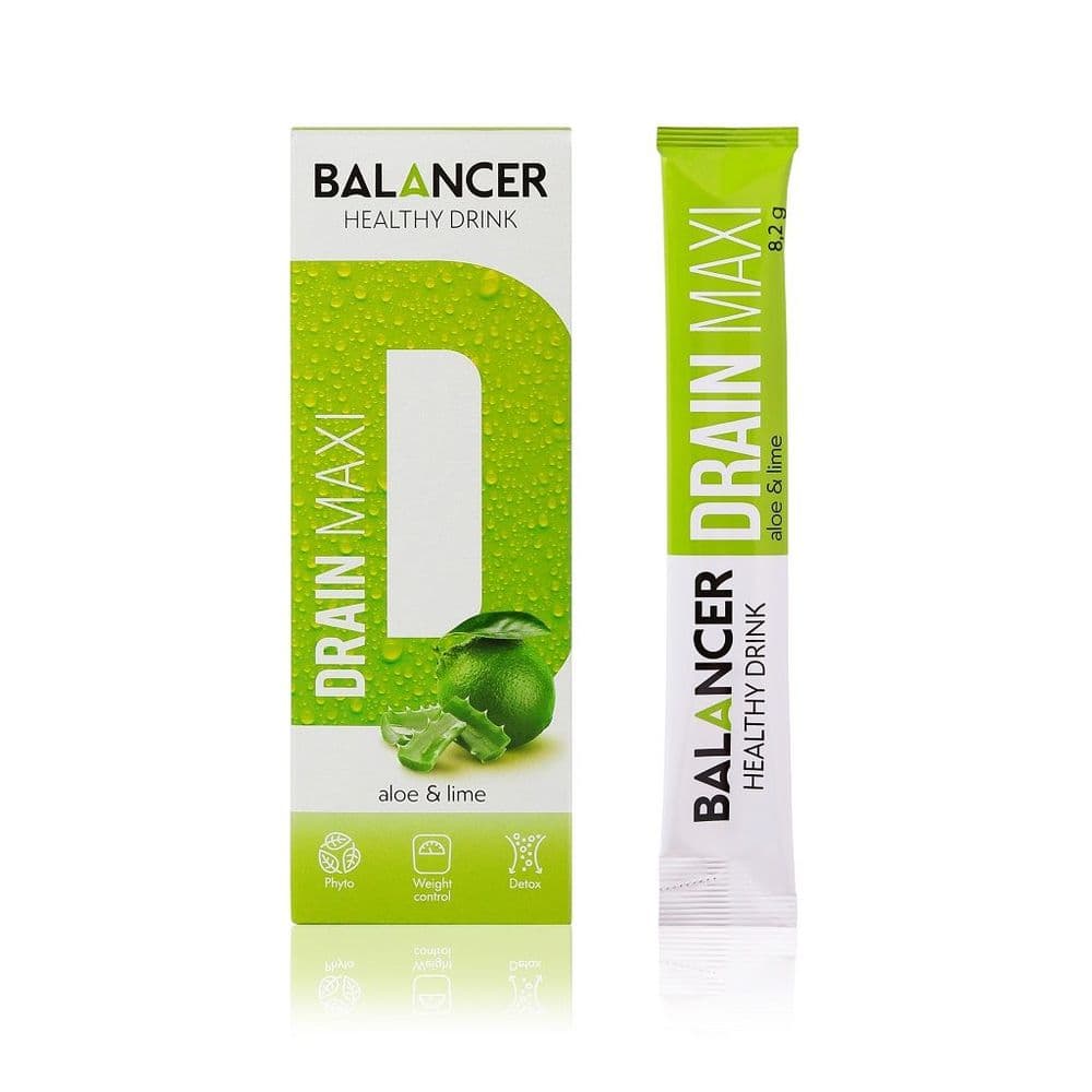 Balancer Drain Maxi Aloe & Lime Flavour Healthy Drink 10 Sticks