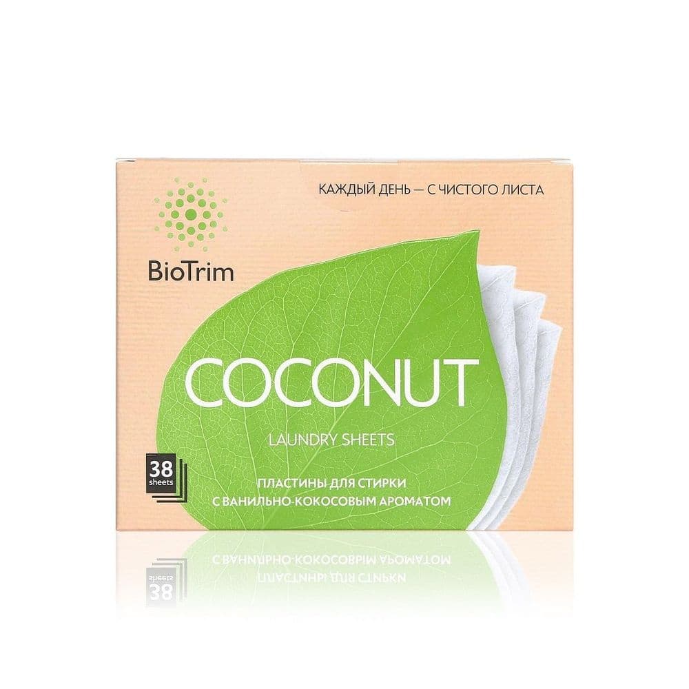 BioTrim Coconut Laundry Sheets 38 Sheets