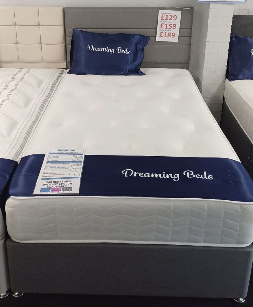 Kingsize 5Ft Balmoral Divan Bed - Soft Medium Feel