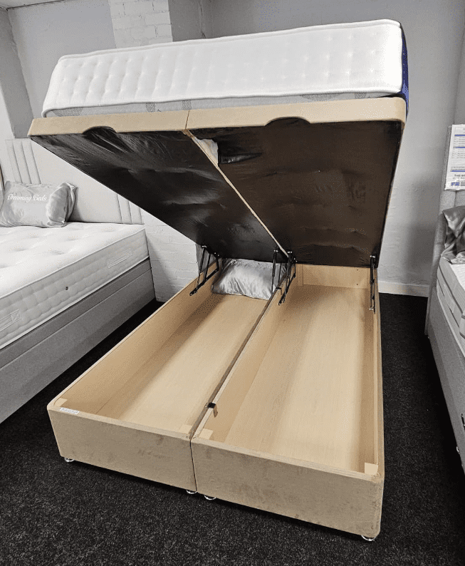 Kingsize 5Ft Ottoman Bottom Lift Base Double Gas Action