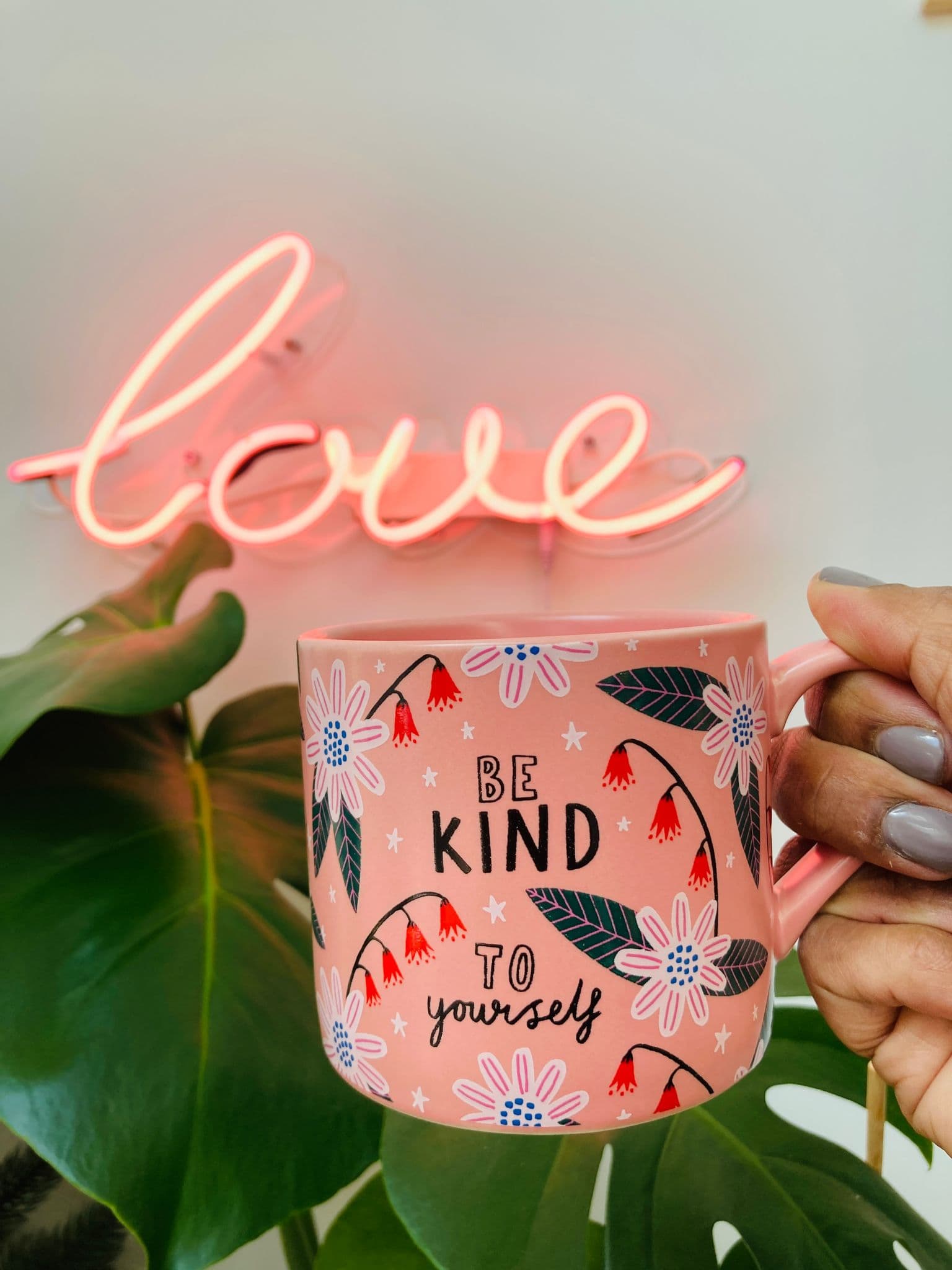 Be Kind to Yourself Botanical Mug