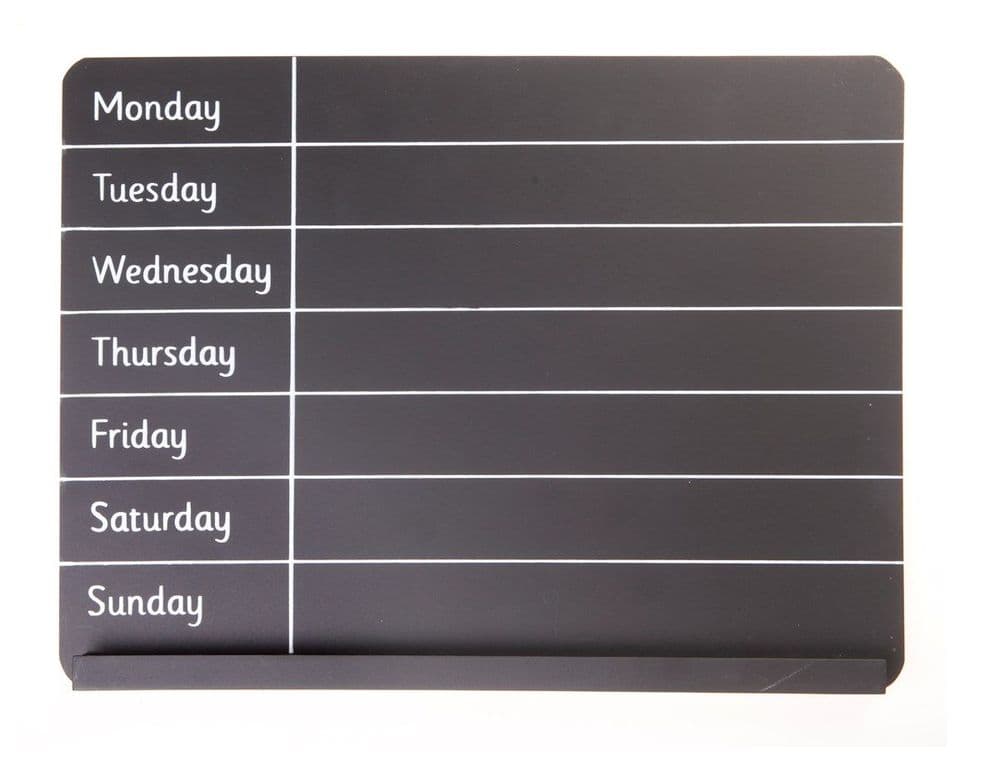 Days of the Week Chalkboard/Organiser
