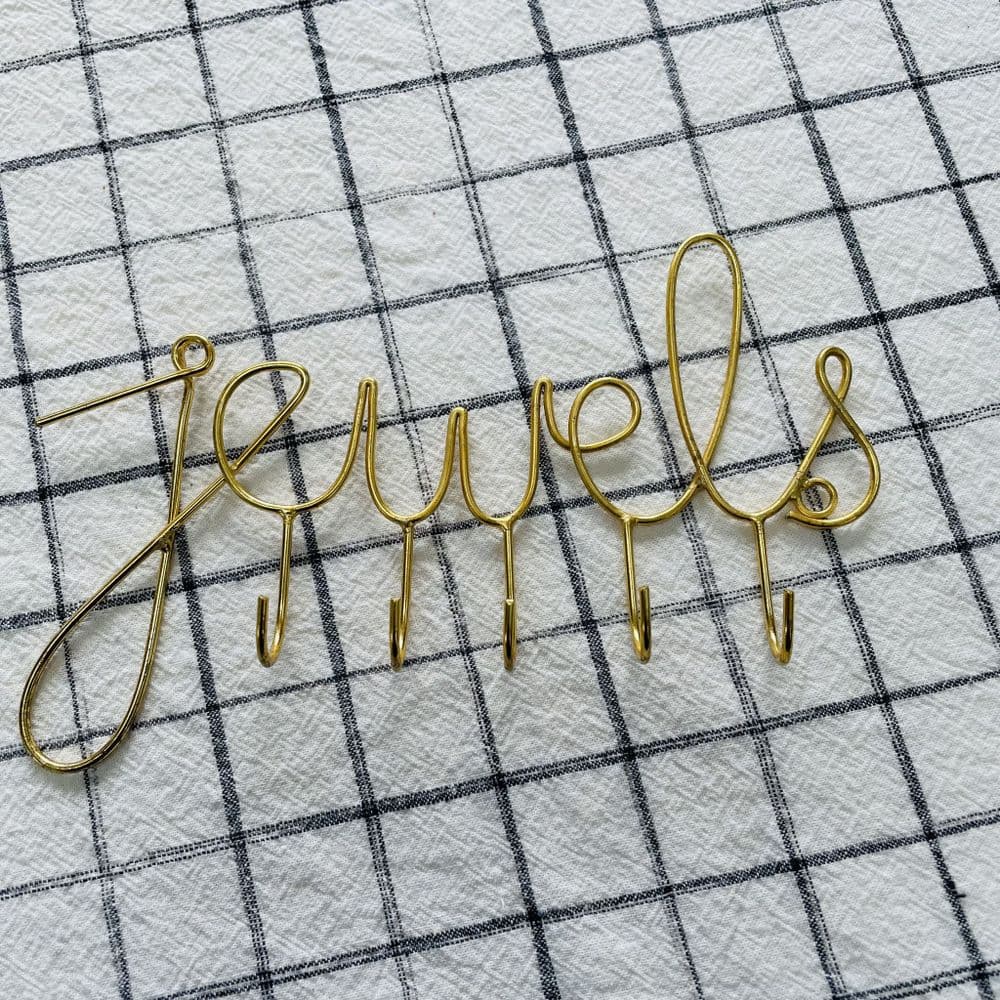 Jewellery Hooks Gold Hammered Wire