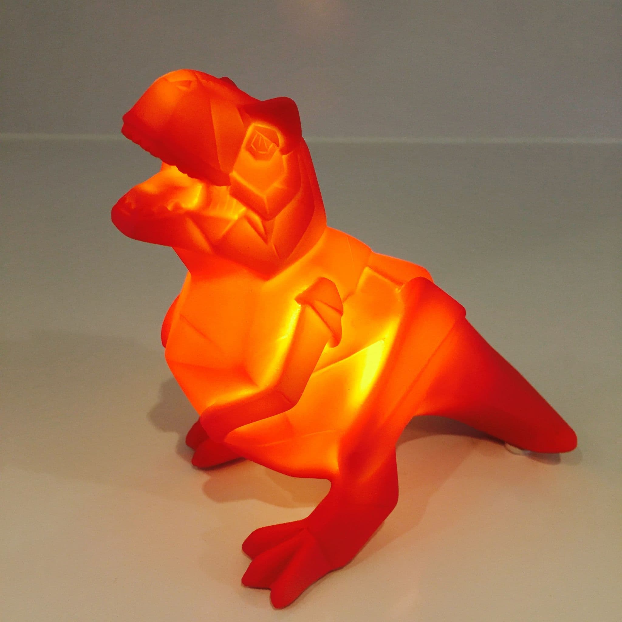 Mini LED Orange T-Rex Dinosaur Lamp