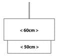 2 Tier Lampshade Frame System 60cm / 50cm