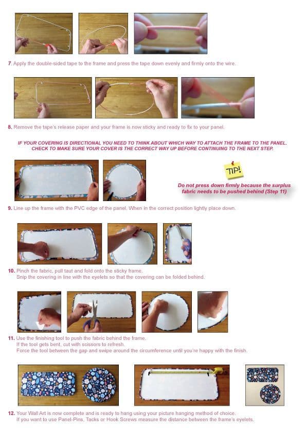 20cm Square - Textile Wall Art Kit - Trade Pack x 24