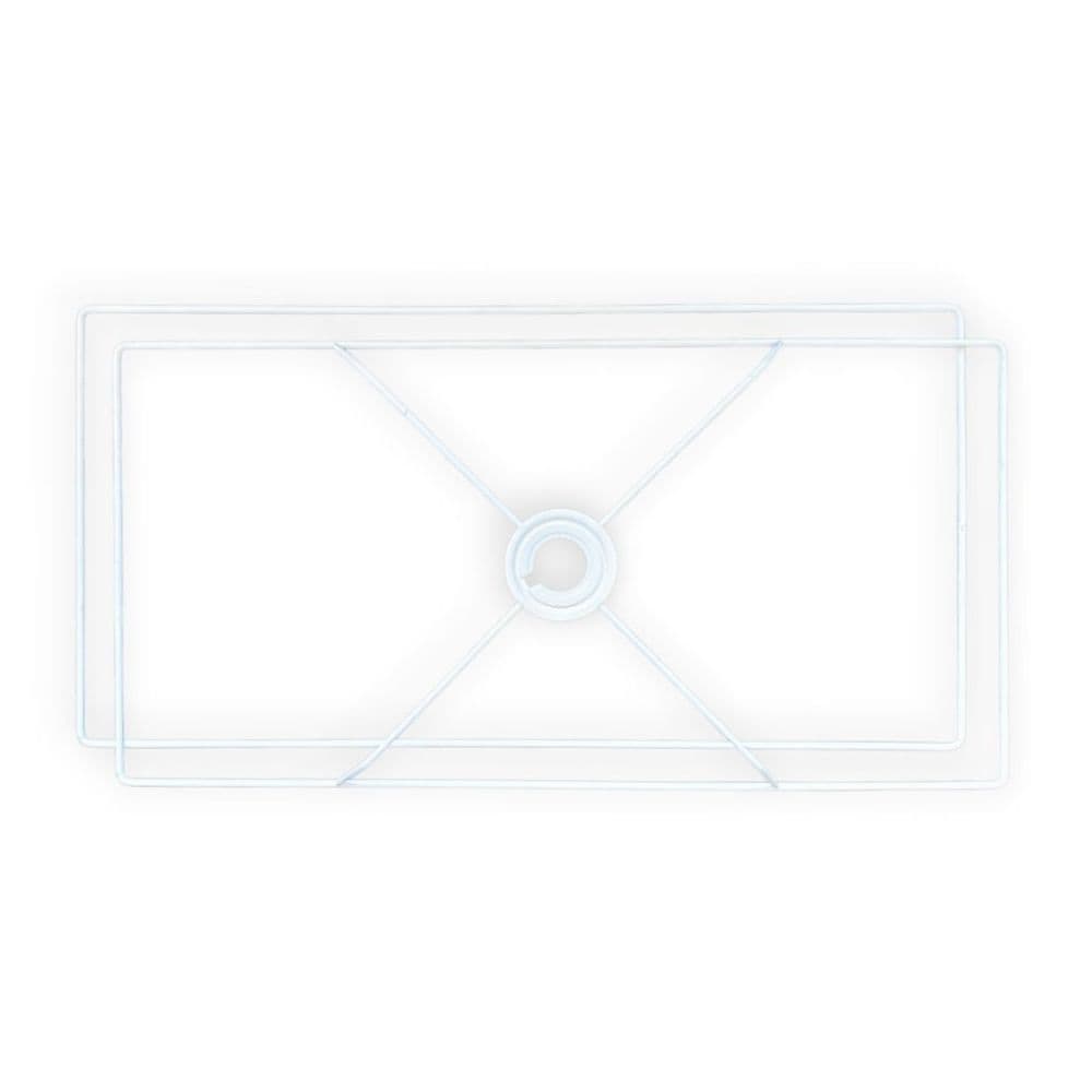 25cm x 50cm Rectangle Lampshade Frame Set