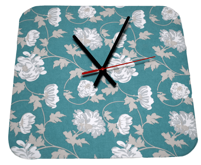 Clock Making Kit - Square - 30cm with Black & White Hands