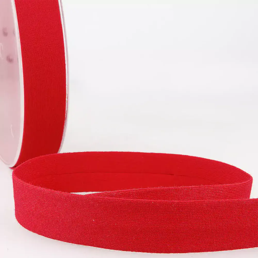 Cotton Jersey Bias Binding | Crimson | 20m x 20mm | Dannells