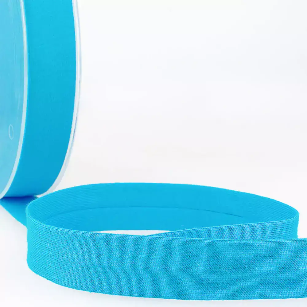 Cotton Jersey Bias Binding | Steel Blue | 20m x 20mm | Dannells