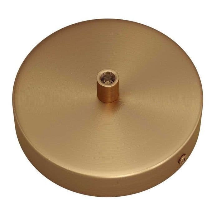 Cylindrical Metal Ceiling Rose Kit - Brushed Bronze